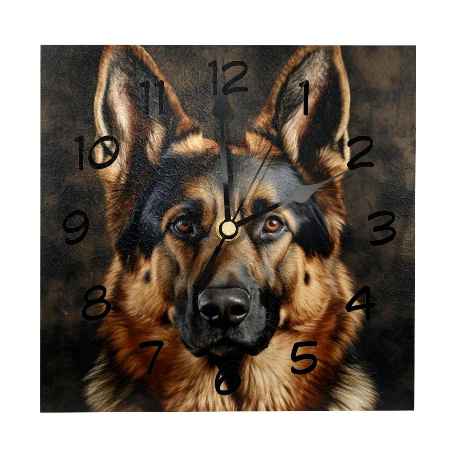 Wall Clocks, Sheepdog Portrait Battery Operated Number Clock for ...