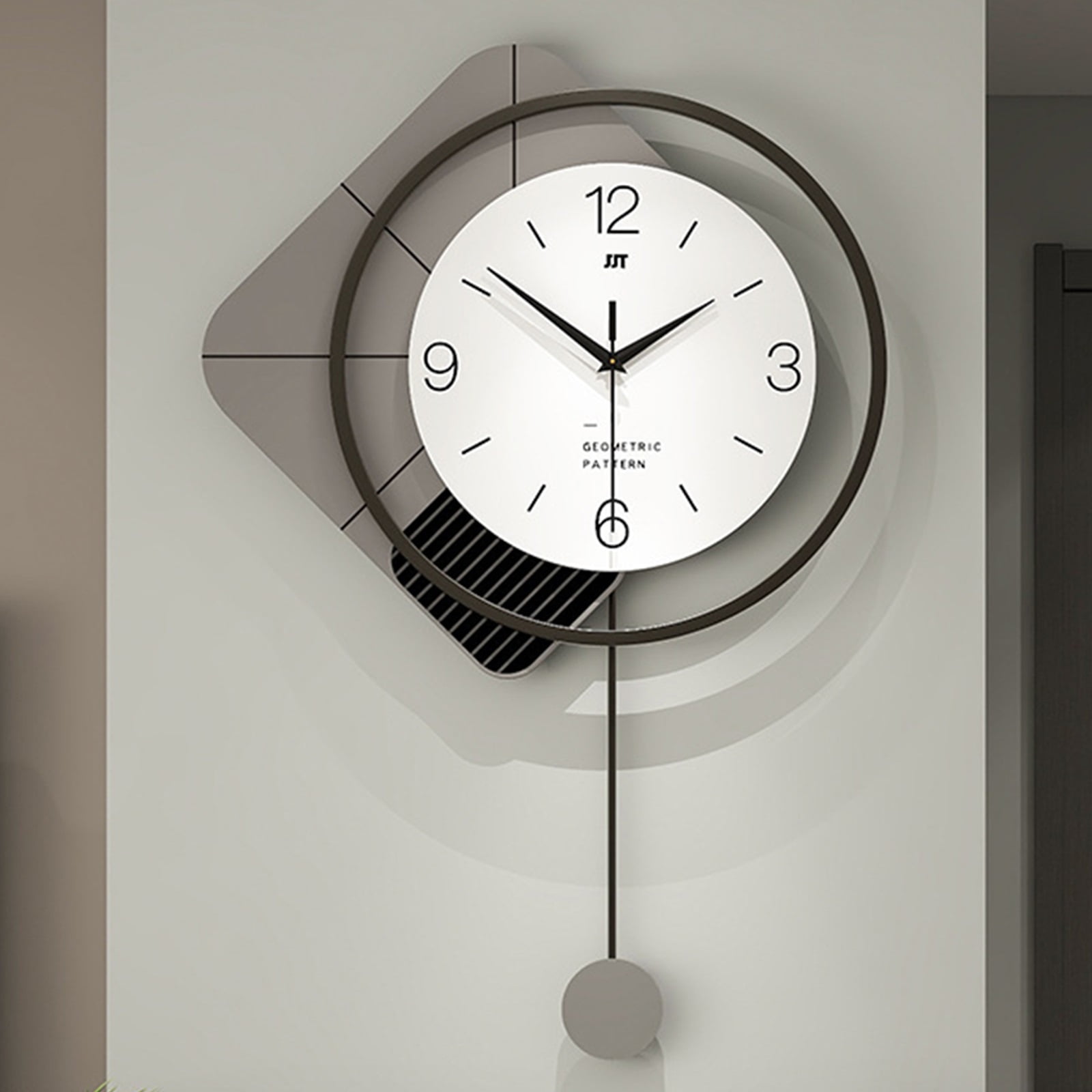 Wall Clocks for Living Room, Hanging Quiet Wall Clock, No Ticking Noise ...