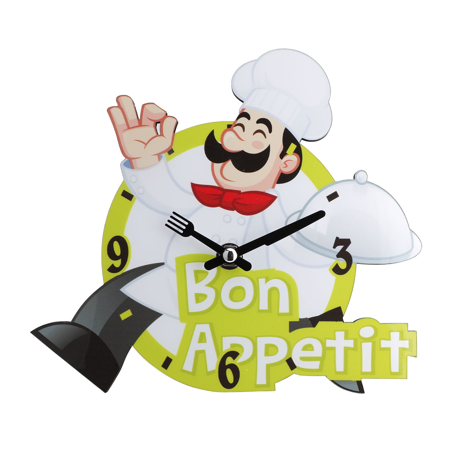 Wall Closk Chef shaped desktop clock, desktop ornament, can stand ...