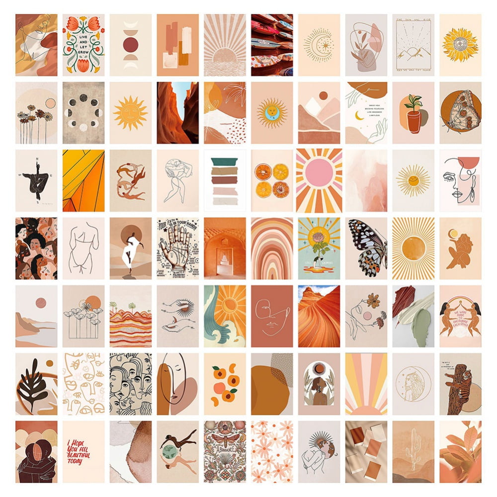 Wall Collage Kit for Aesthetic Pictures, Danish Pastel Room Decor, 50 70 photo collages, Dorm ...