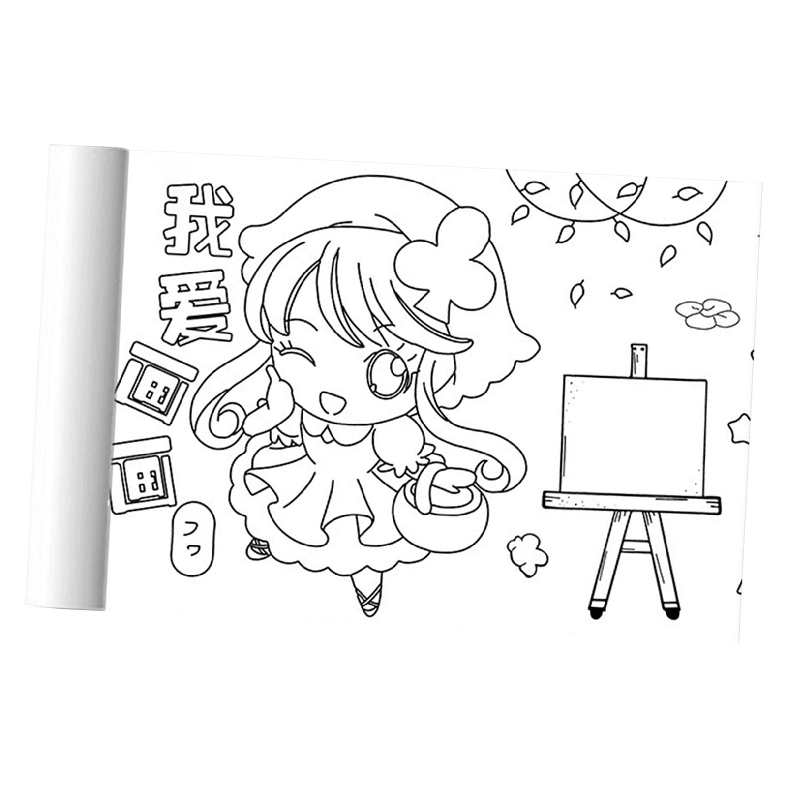 Wall Coloring Sheets Coloring Poster Coloring Tablecloth Sticky Color ...
