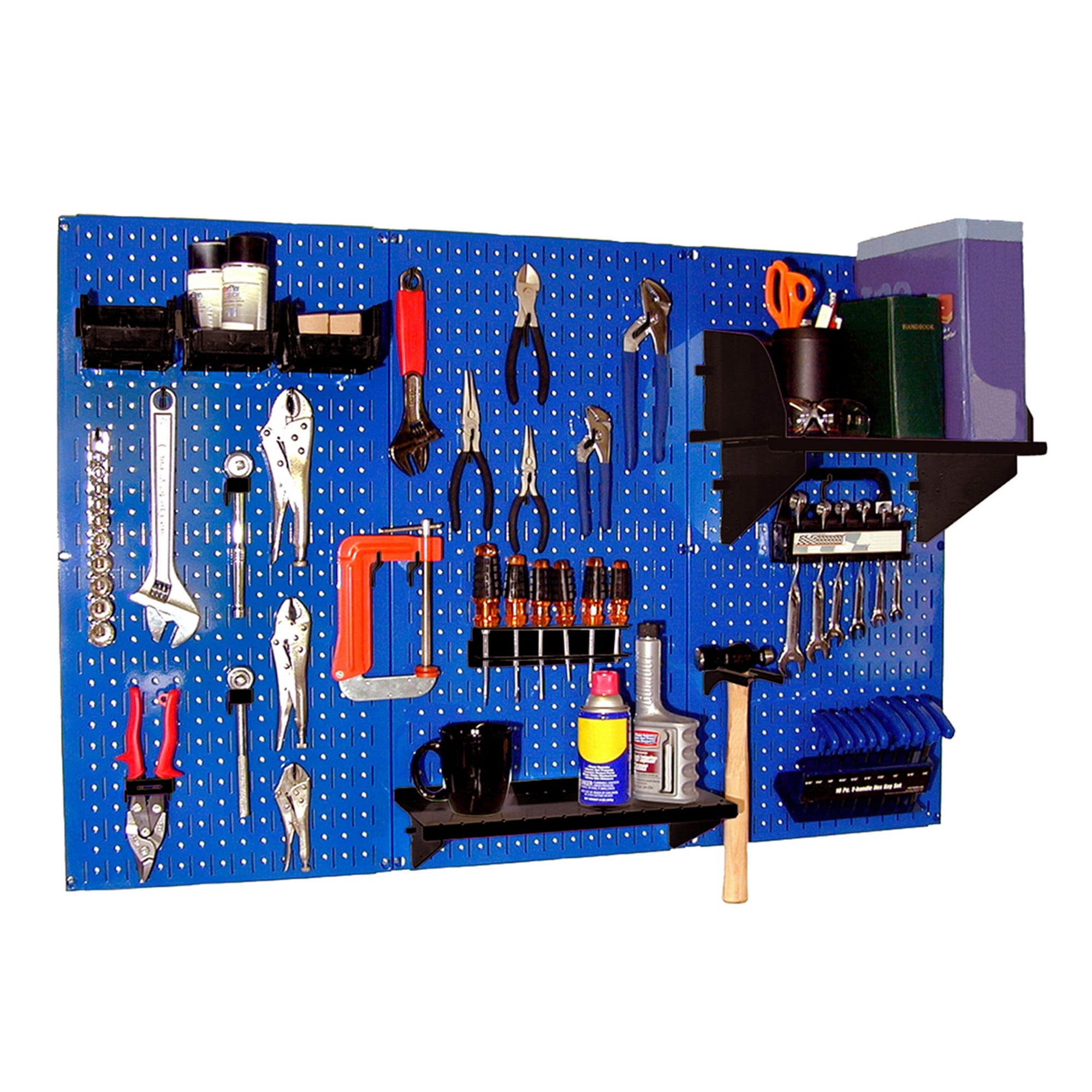 Wall Control 4 Ft Metal Pegboard Standard Tool Organizer for Garage ...