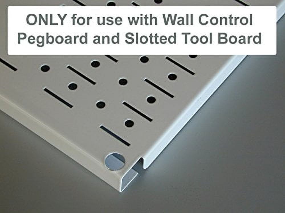 Wall Control ASM-SH-1606 B Deep Pegboard Shelf Assembly for Wall Control Pegboard Only, 6 ...