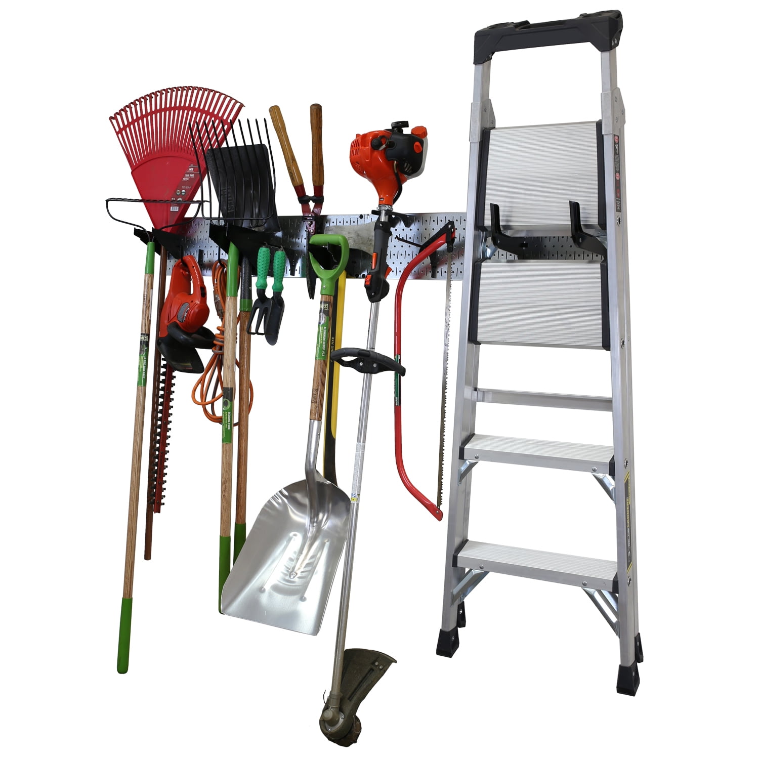 Wall Control Garage Storage Rack Lawn & Garden Tool Organization Wall ...