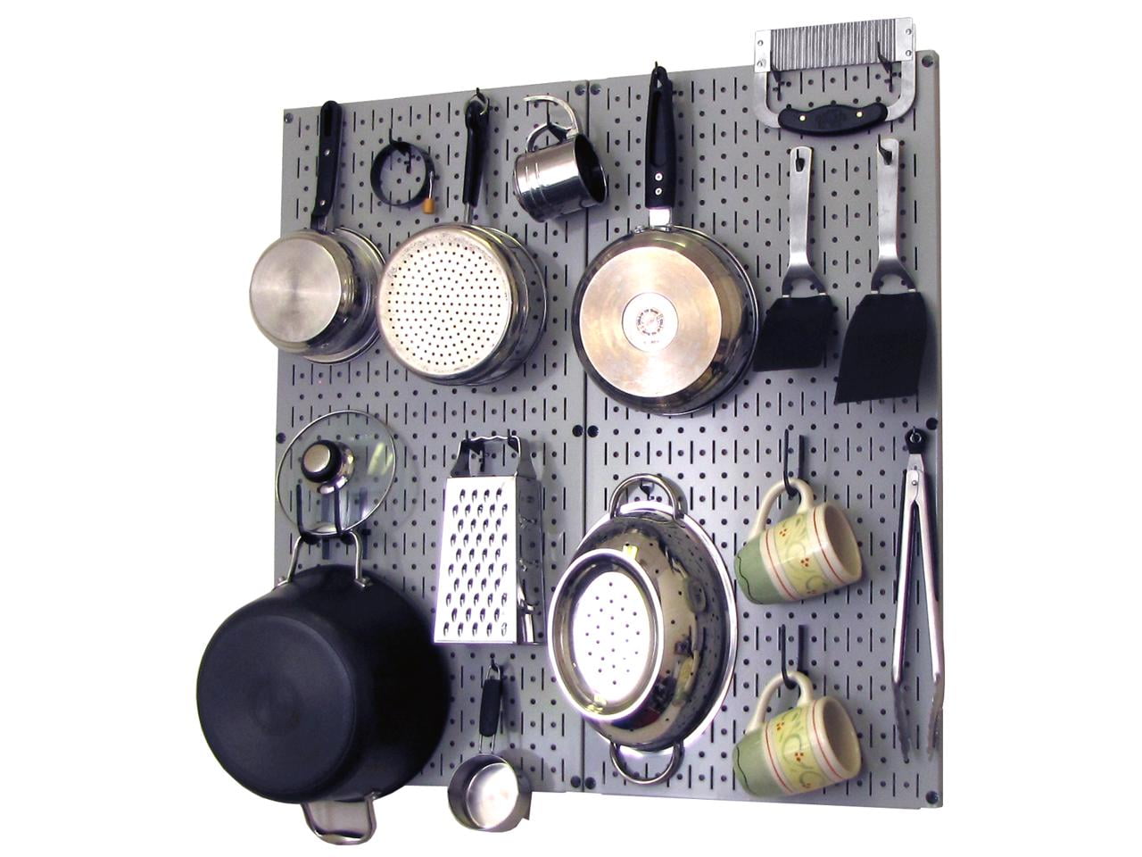 Wall Control Kitchen Pegboard Organizer Pots and Pans Pegboard Pack ...