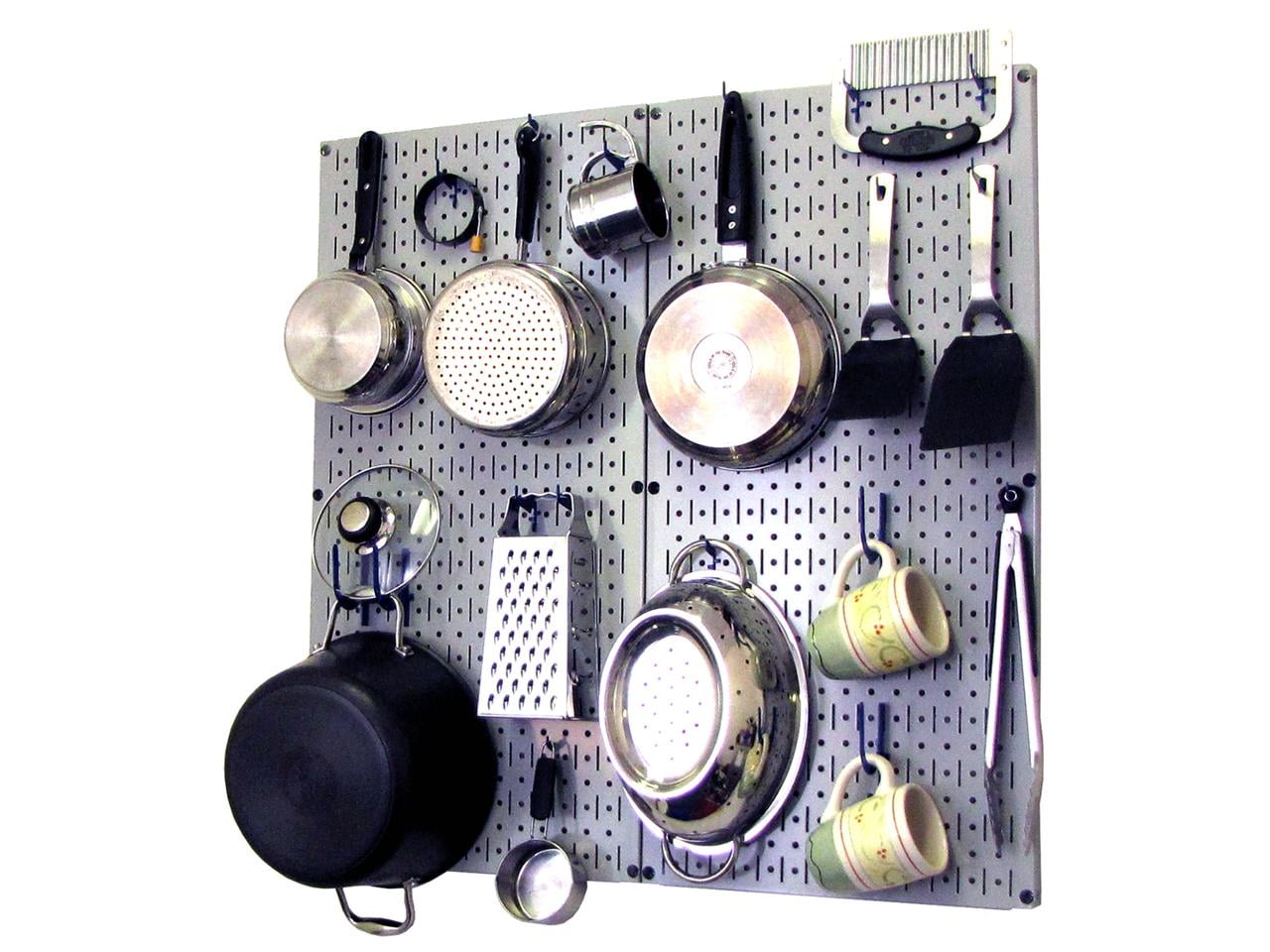 Wall Control Kitchen Pegboard Organizer Pots and Pans Pegboard Pack ...