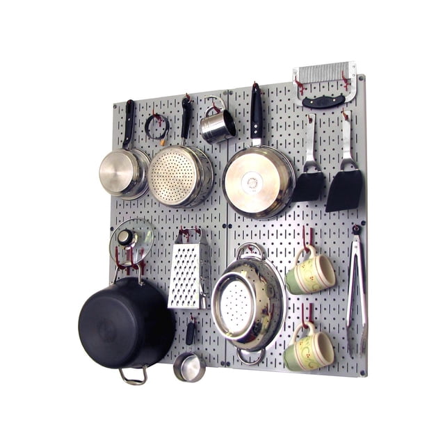 Wall Control Kitchen Pegboard Organizer Pots and Pans Pegboard Pack ...