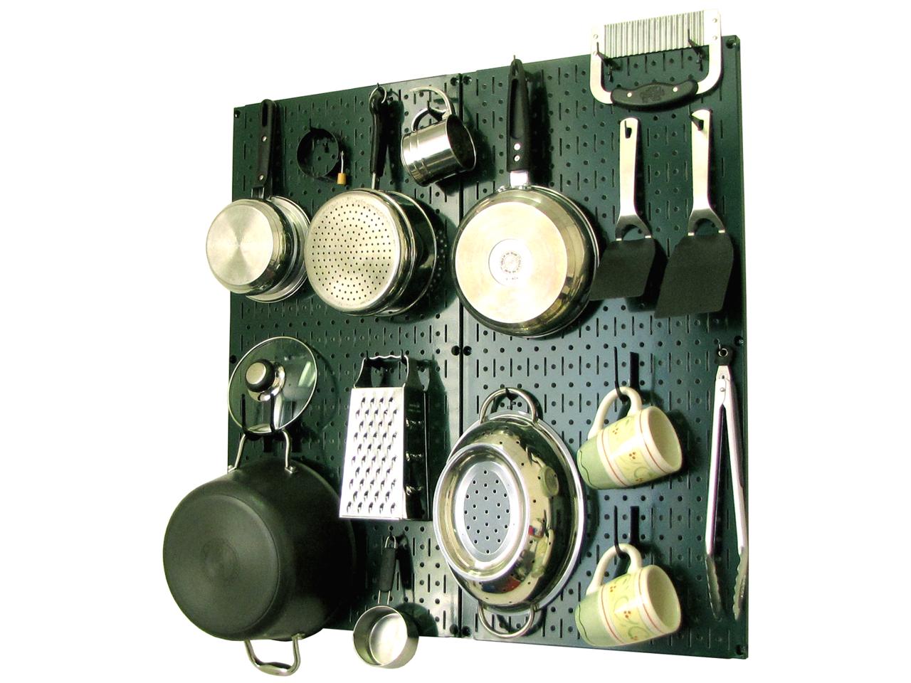Wall Control Kitchen Pegboard Organizer Pots and Pans Pegboard Pack ...