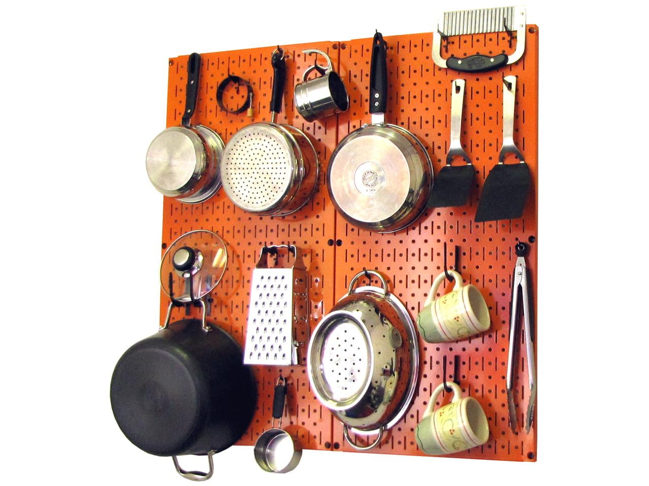 Wall Control Kitchen Pegboard Organizer Pots and Pans Pegboard Pack ...