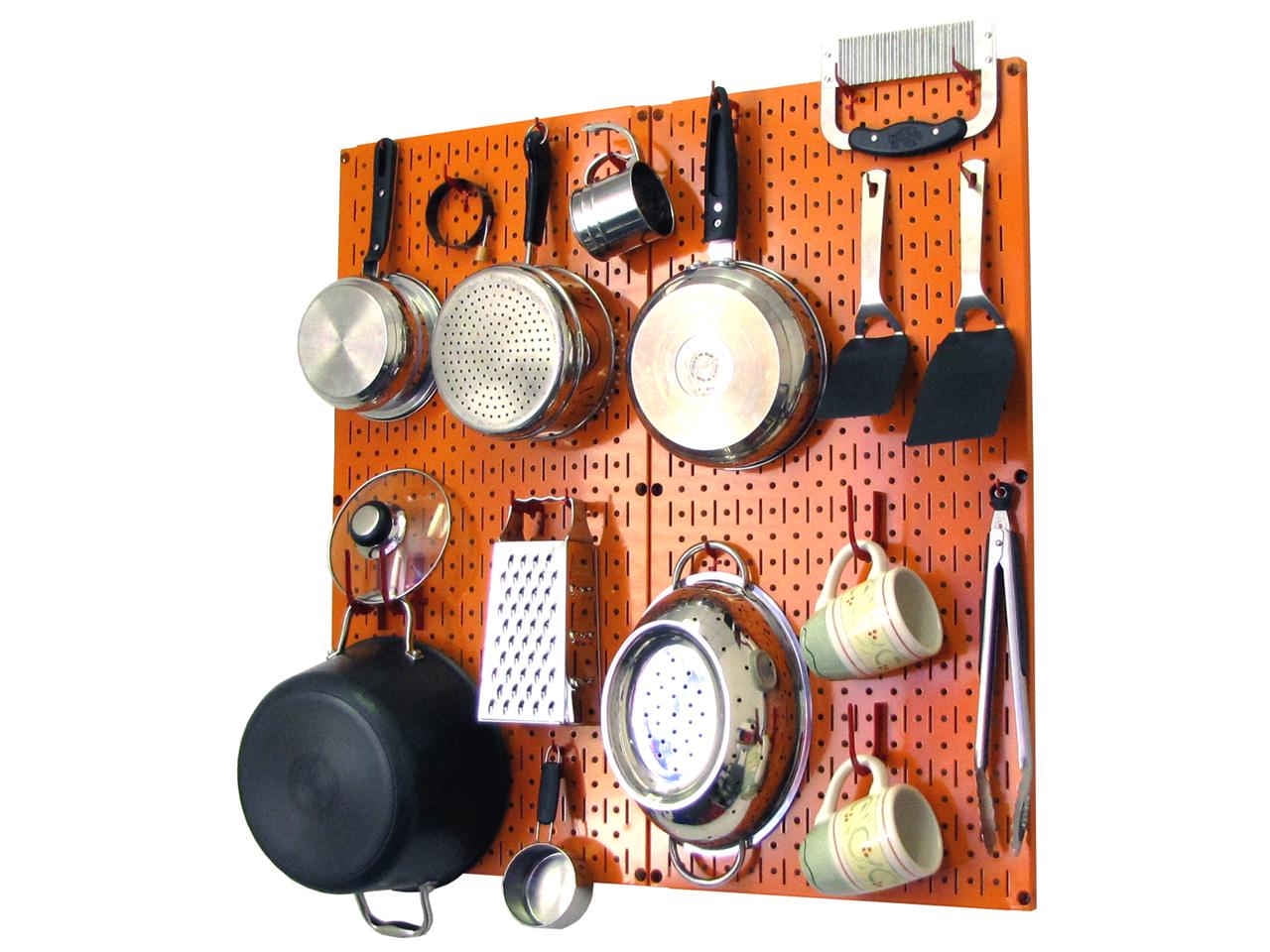 Wall Control Kitchen Pegboard Organizer Pots and Pans Pegboard Pack ...