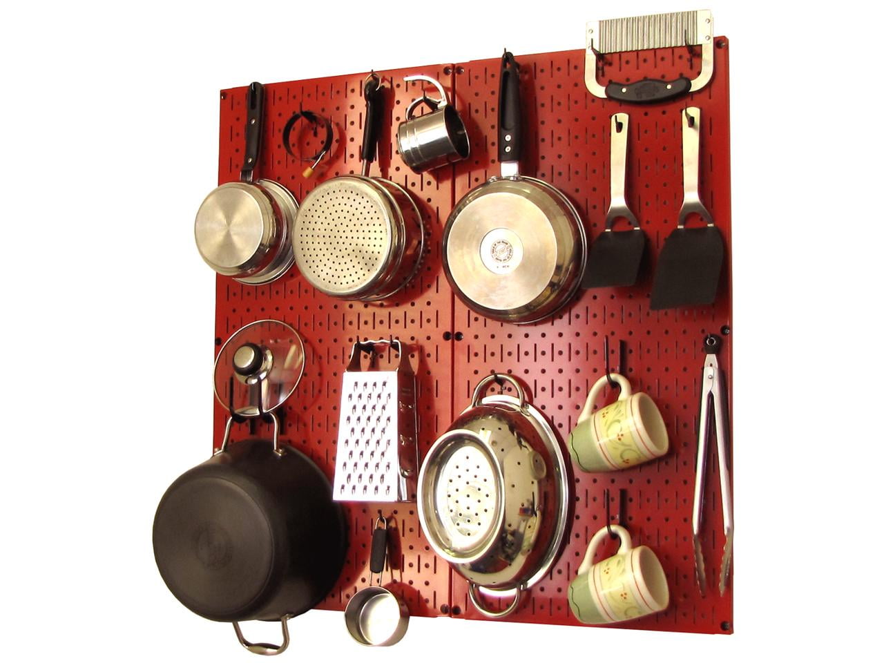 Wall Control Kitchen Pegboard Organizer Pots and Pans Pegboard Pack ...