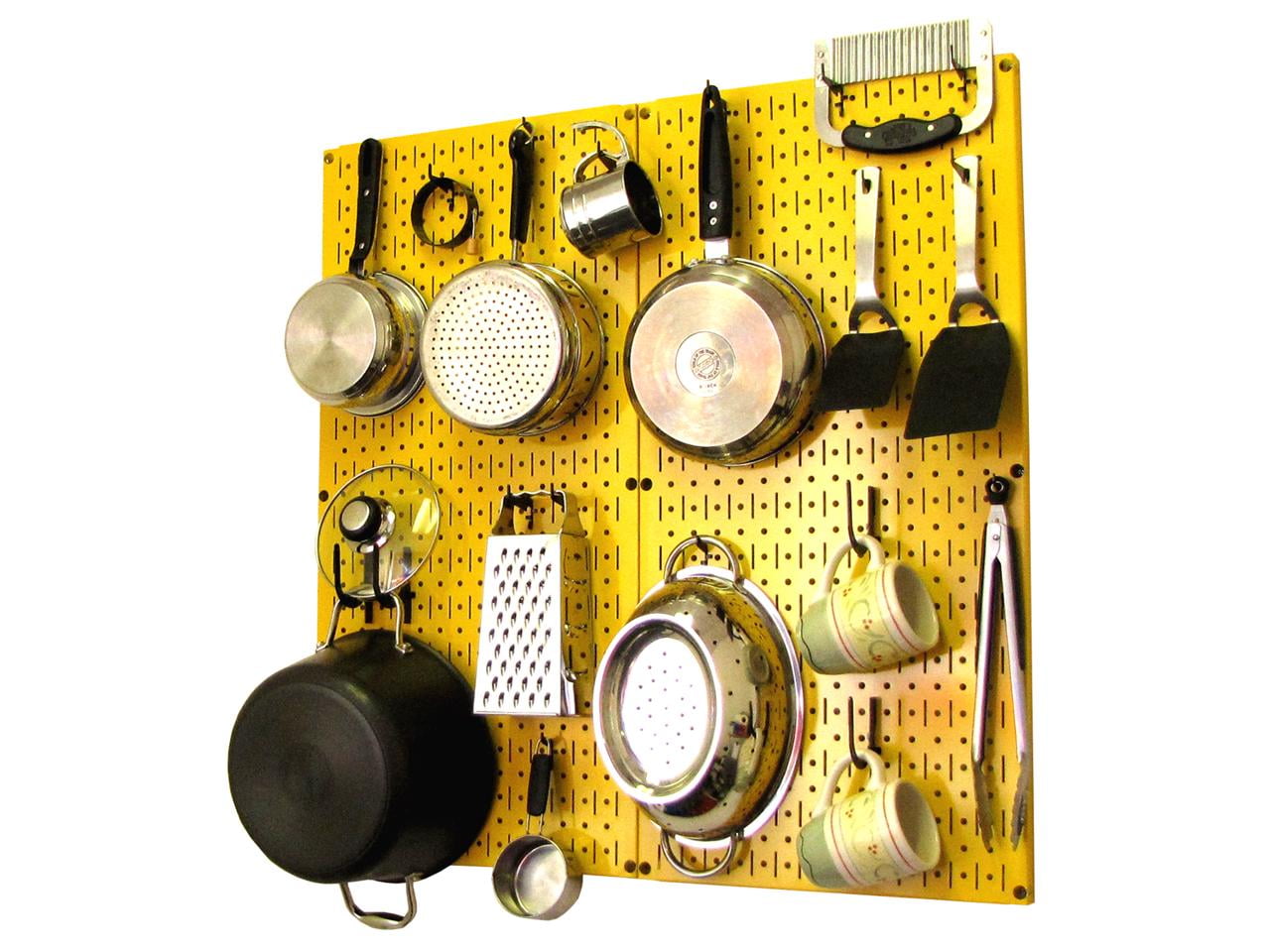 Wall Control Kitchen Pegboard Organizer Pots and Pans Pegboard Pack ...