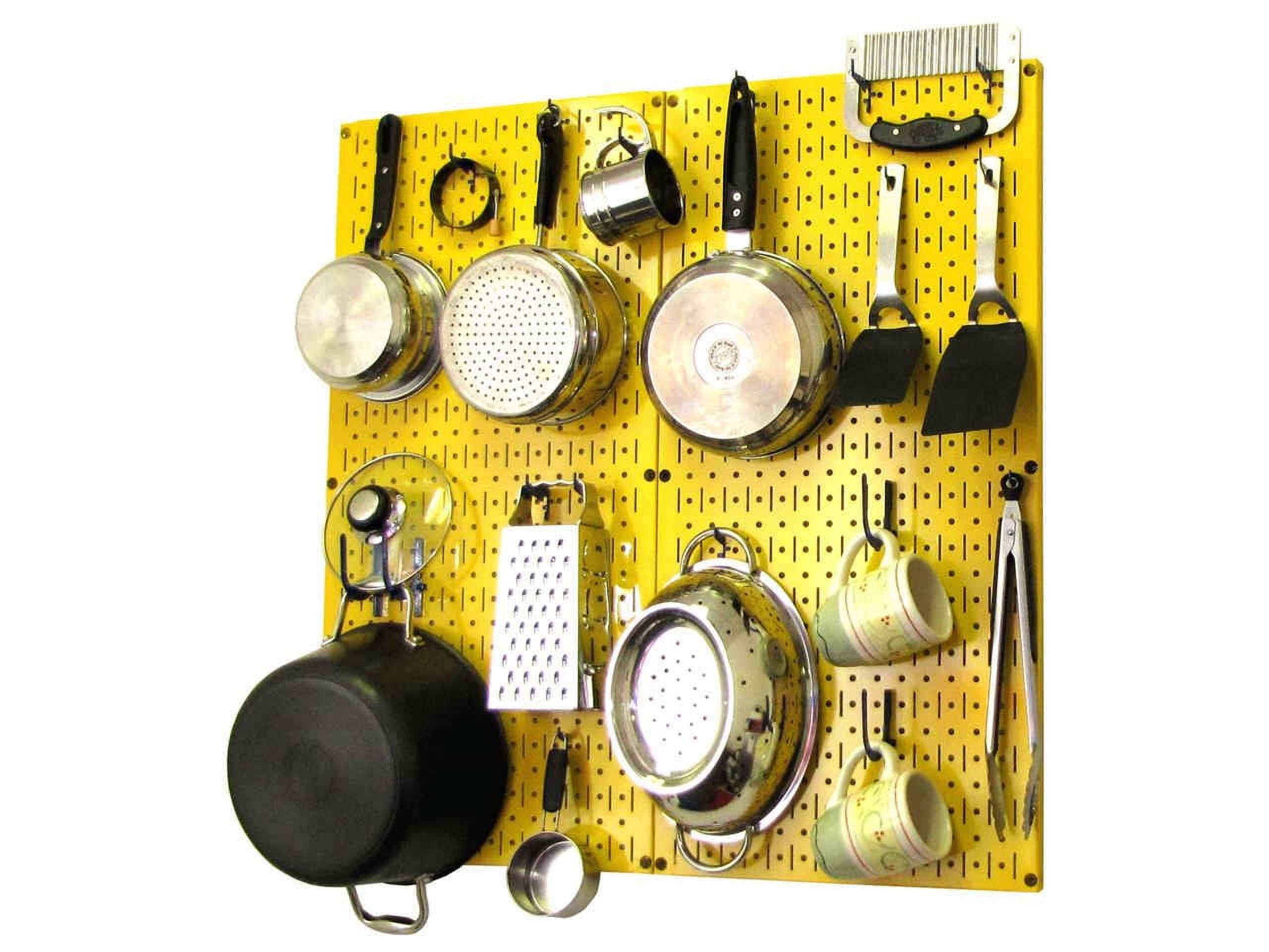 Wall Control Kitchen Pegboard Organizer Pots and Pans Pegboard Pack ...