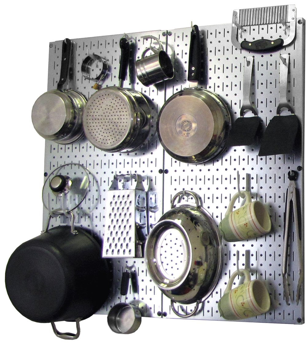 Wall Control Kitchen Pegboard Organizer Pots and Pans Storage Rack ...