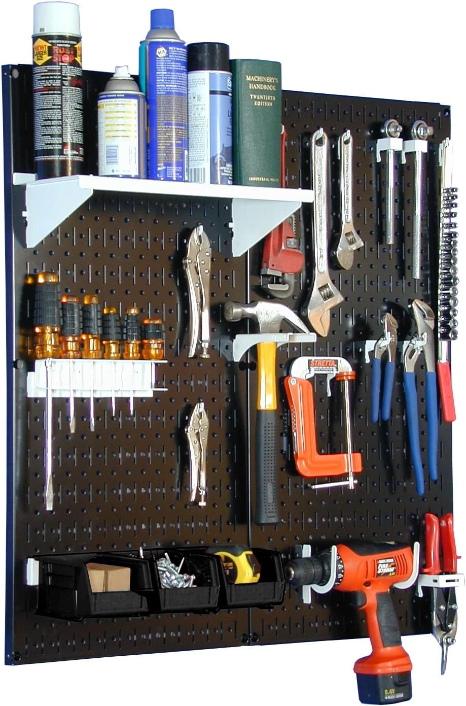 Wall Control Metal Pegboard Organizer Utility Tool Storage and Garage ...