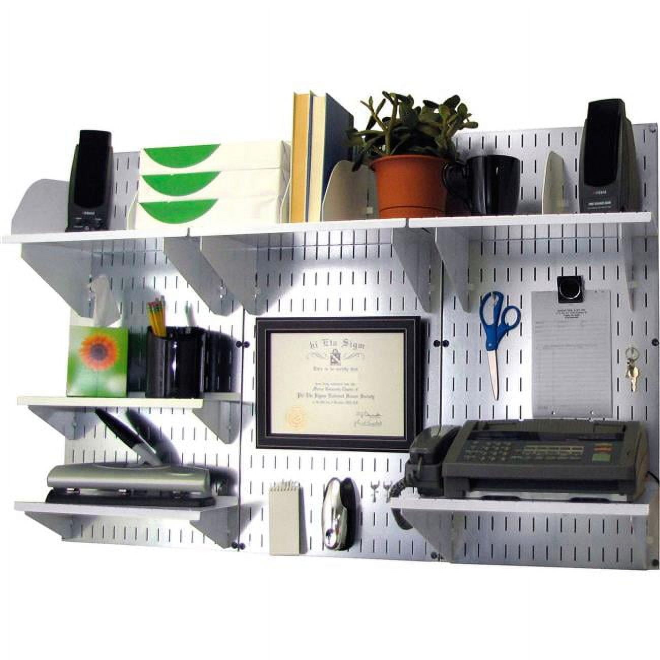 Wall Control B1296669 Office Wall Mount Desk Storage & Organization Kit ...