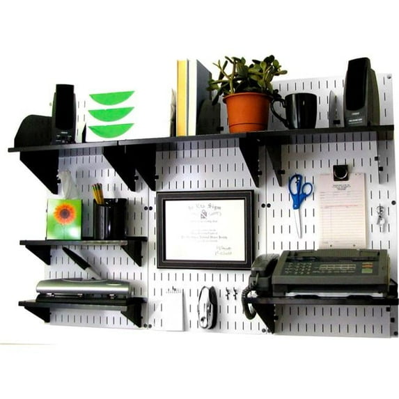 Wall Control B1296665 Office Wall Mount Desk Storage & Organization Kit ...