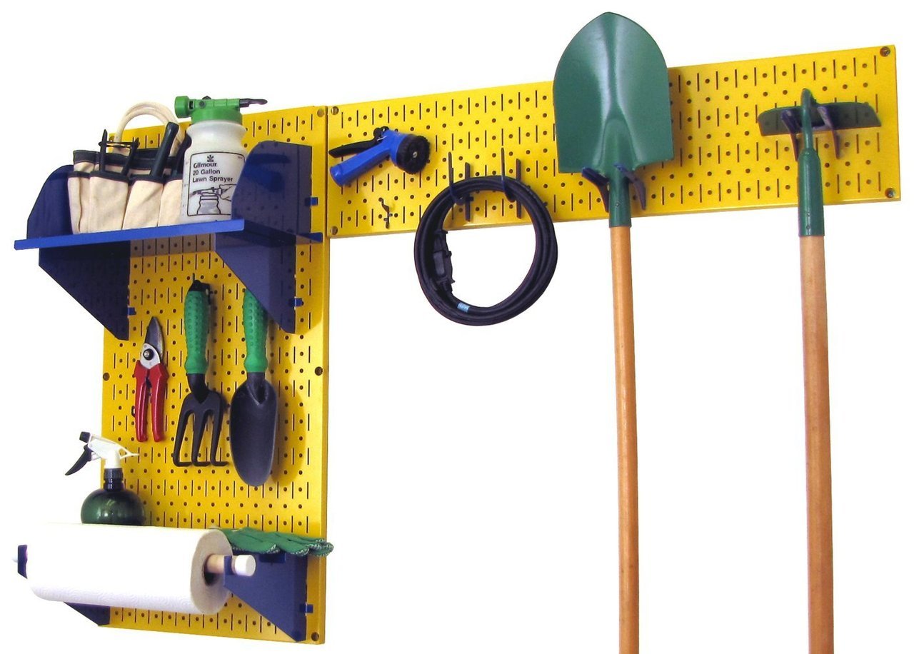 WallPeg Tool Board Accessories Plastic Pegboard Bins – Yellow Pegboard ...