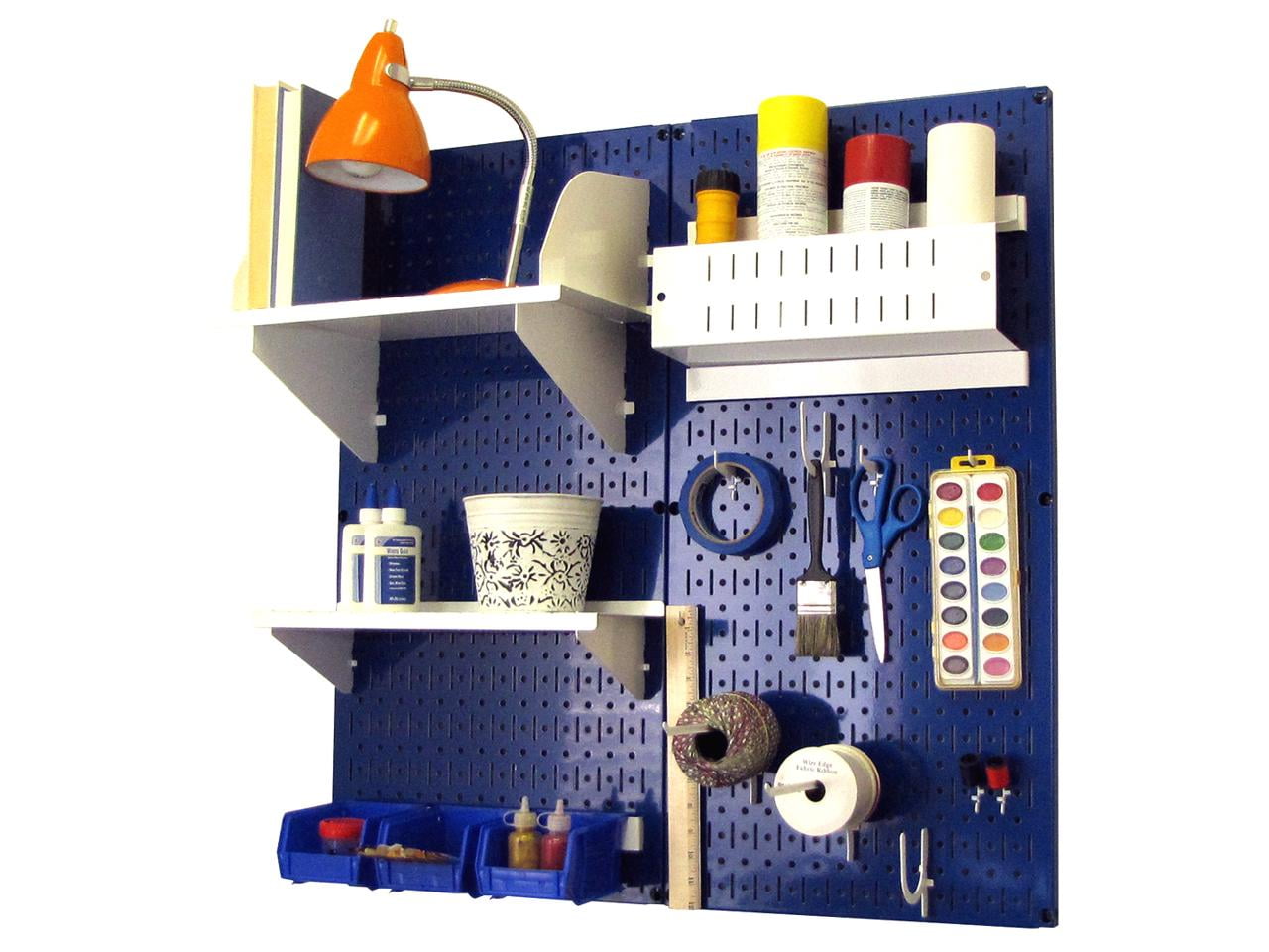 Wall Control Pegboard Hobby Craft Pegboard Organizer Storage Kit with ...