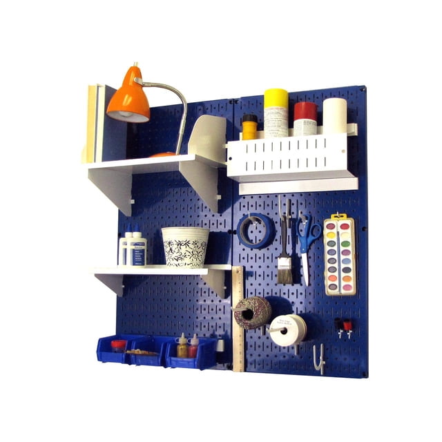 Wall Control Pegboard Hobby Craft Pegboard Organizer Storage Kit with ...