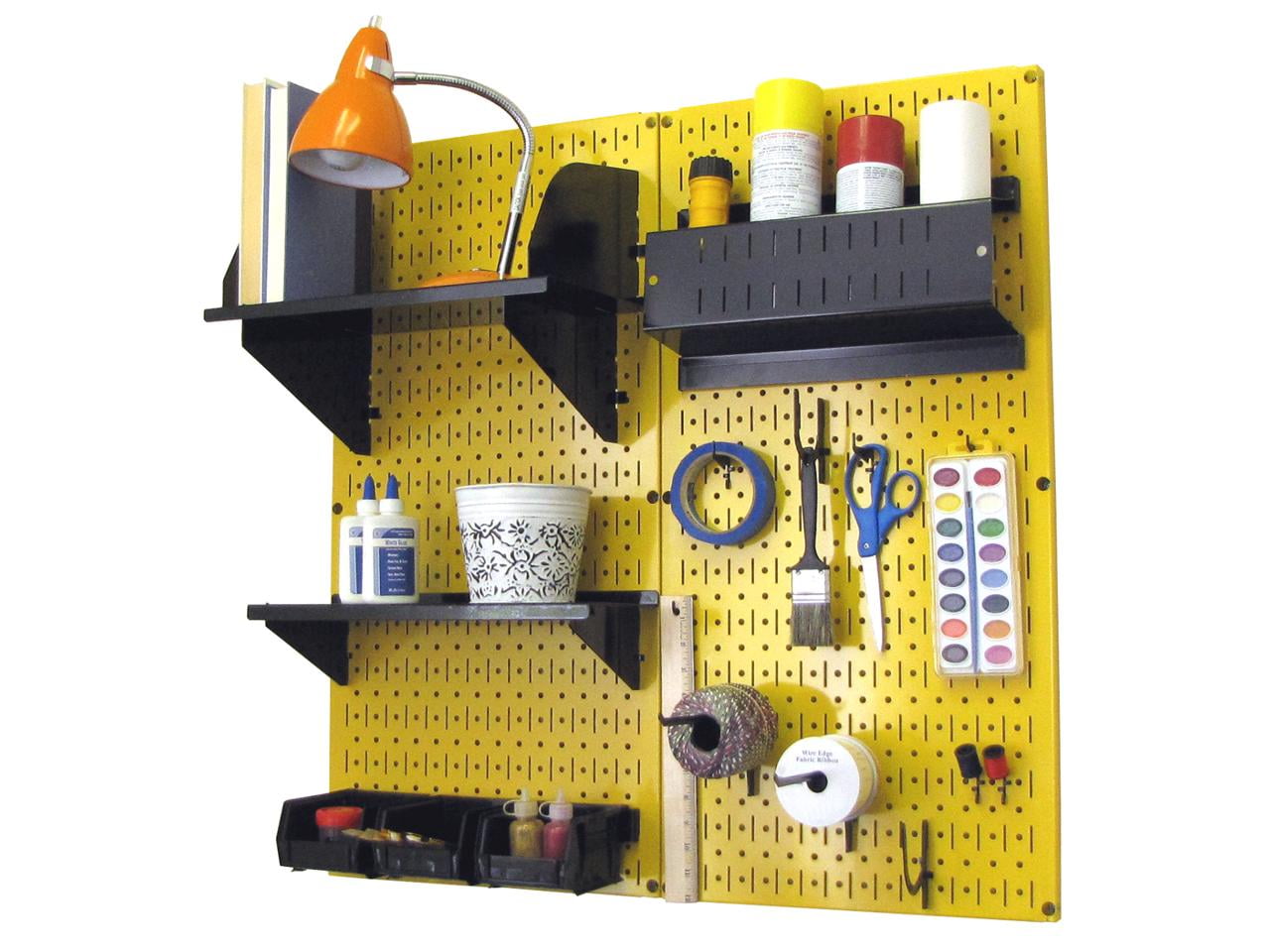 Wall Control Pegboard Hobby Craft Pegboard Organizer Storage Kit with ...