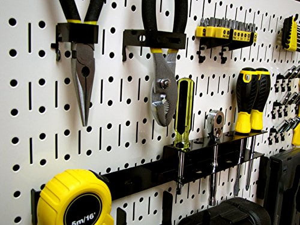 Wall Control Pegboard Rack Horizontal Metal Pegboard Garage Tool ...