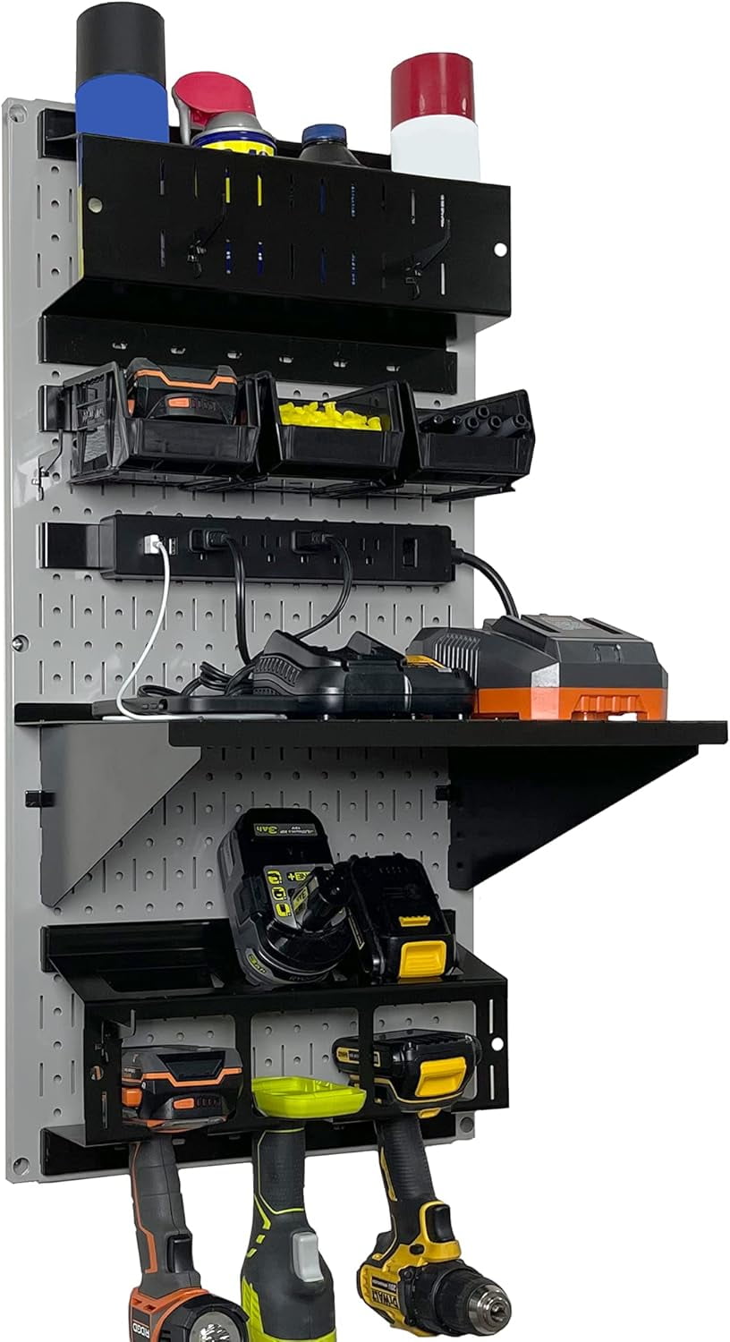 Wall Control Power Tool Storage Organizer Kit Cordless Drill Holder ...