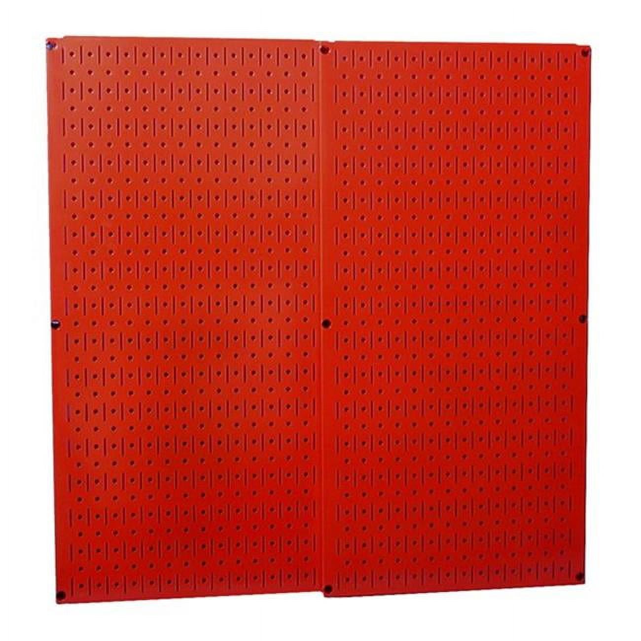 Wall Control Red Metal Pegboard - Two Panel Pack 32 in. x32 in. Red ...