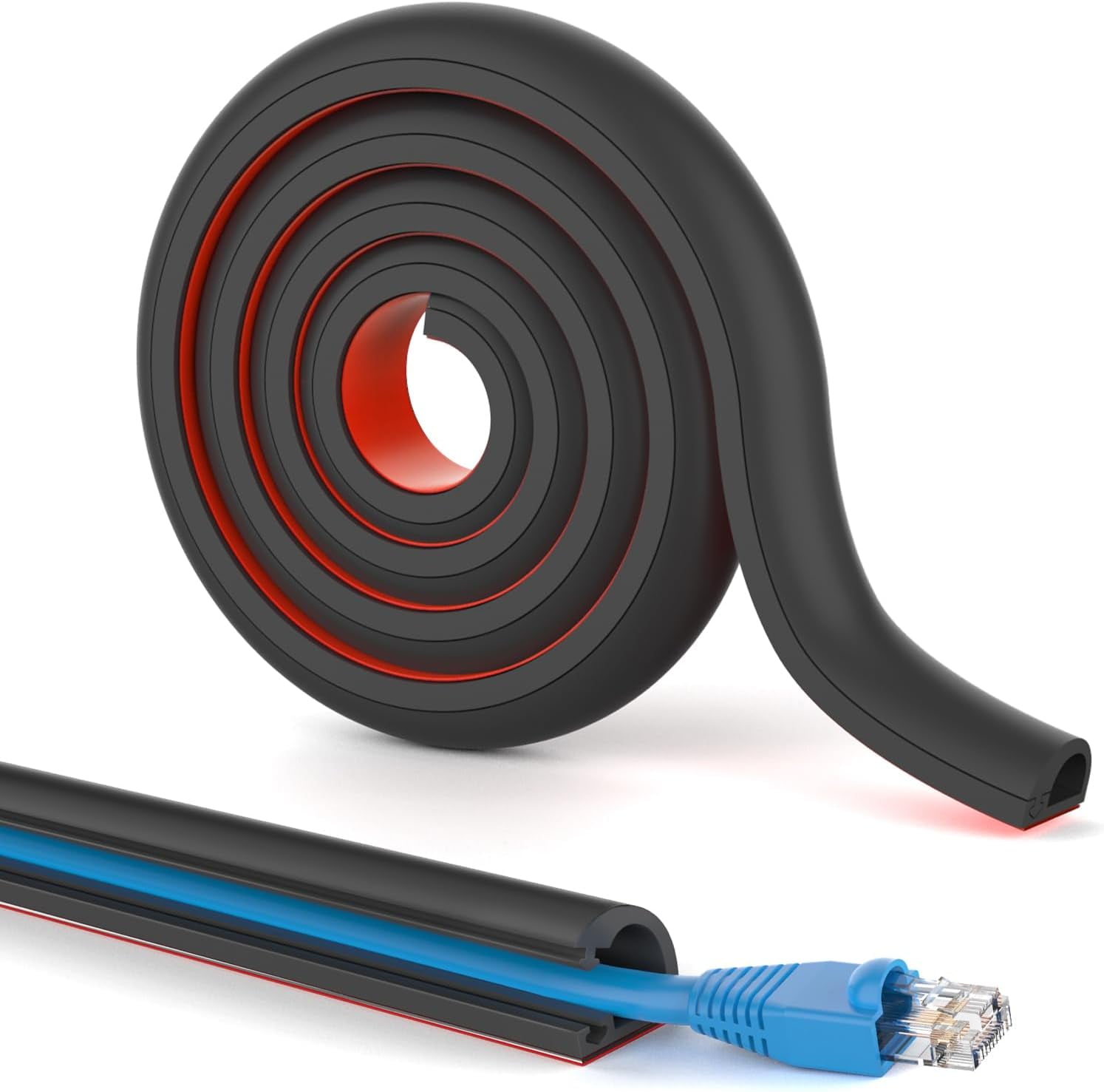 Wall Cord Hider 39 Inch, Self Adhesive Cable Hider Cord Cover for Wires ...