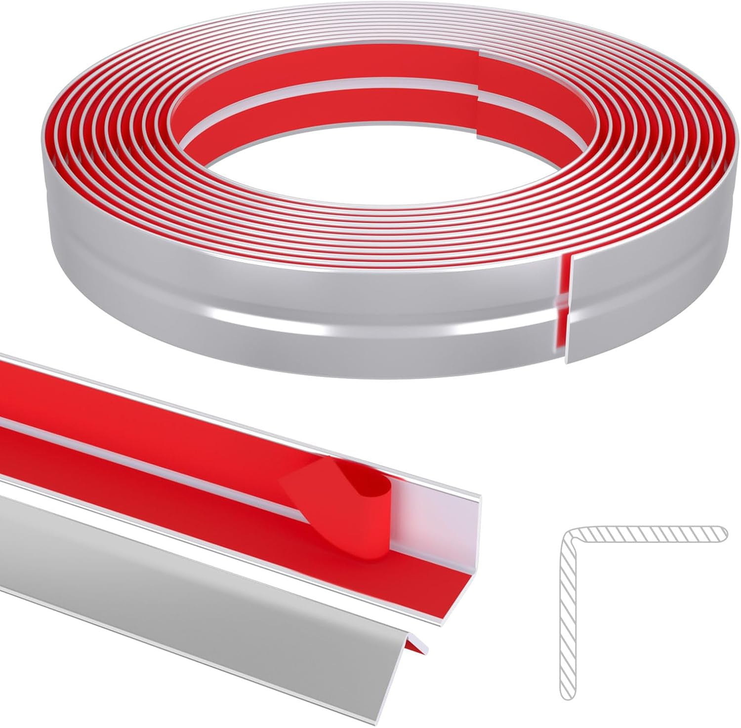 Wall Corner Protector, Peel and Stick Wall Trim Molding, Self Adhesive ...