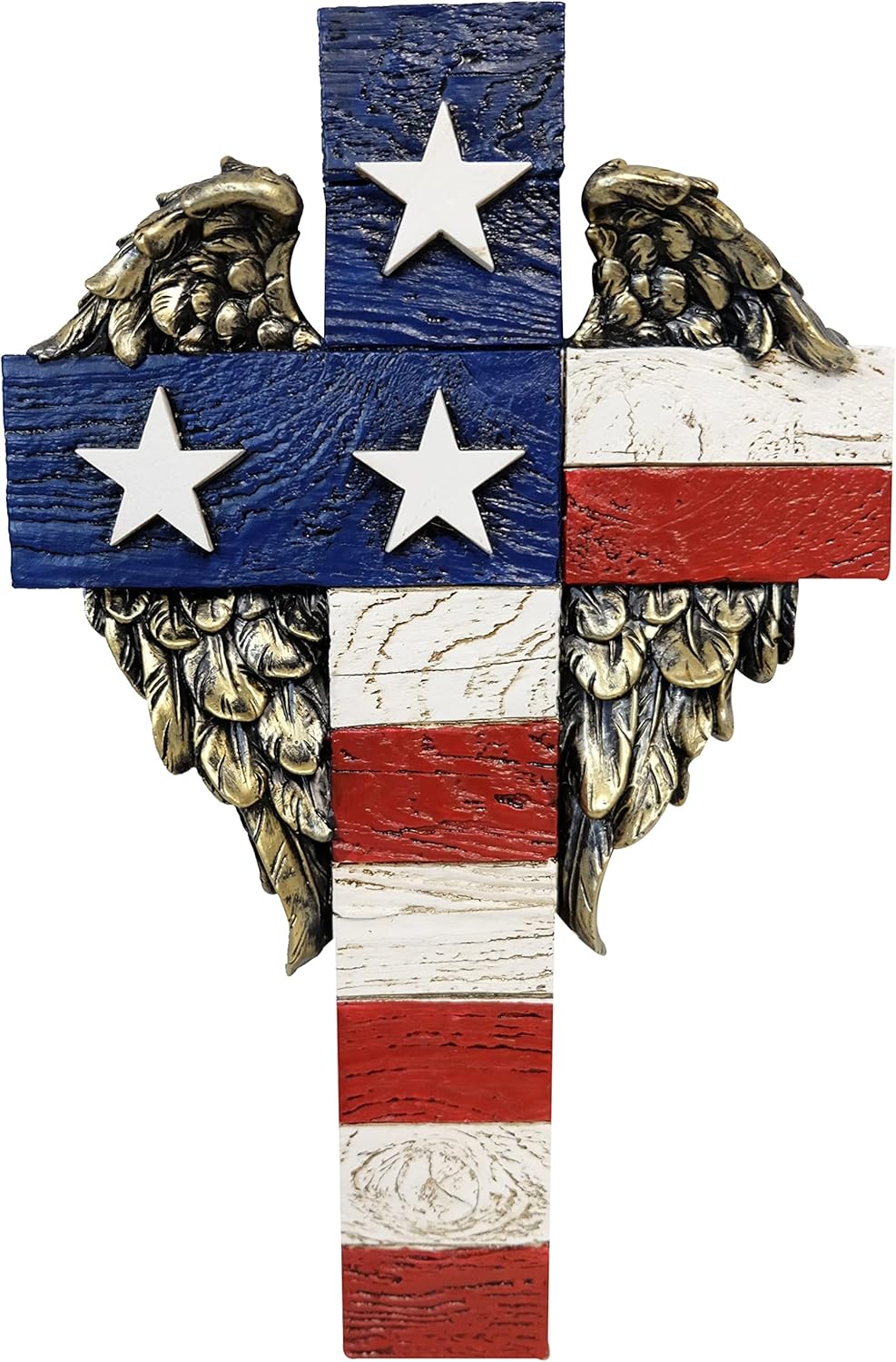 Wall Cross For Star and Stripes Flag U.S. Patriotic Design in Red White ...