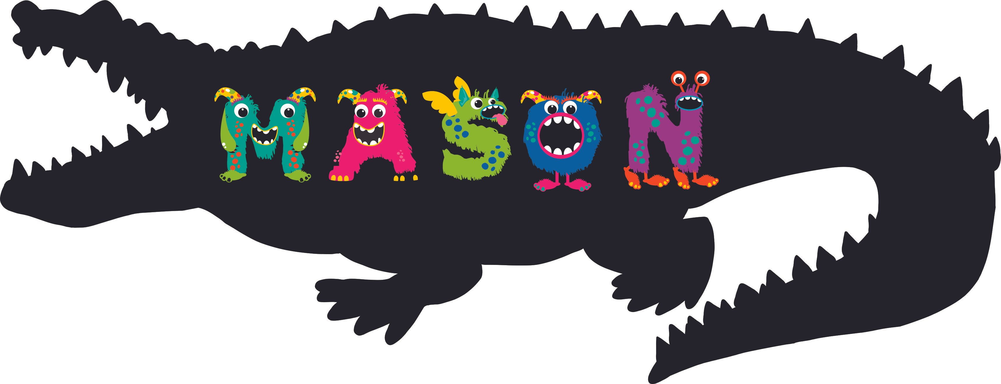 Wall Decal Crocodile Creatures Aliens Zoo Africa Lion Safari Jungle ...