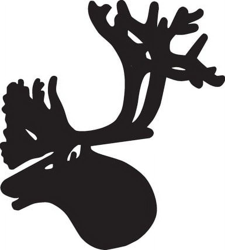 Wall Decal Deer Head And Rack Animal Buck Horns Camping Deer Predator ...