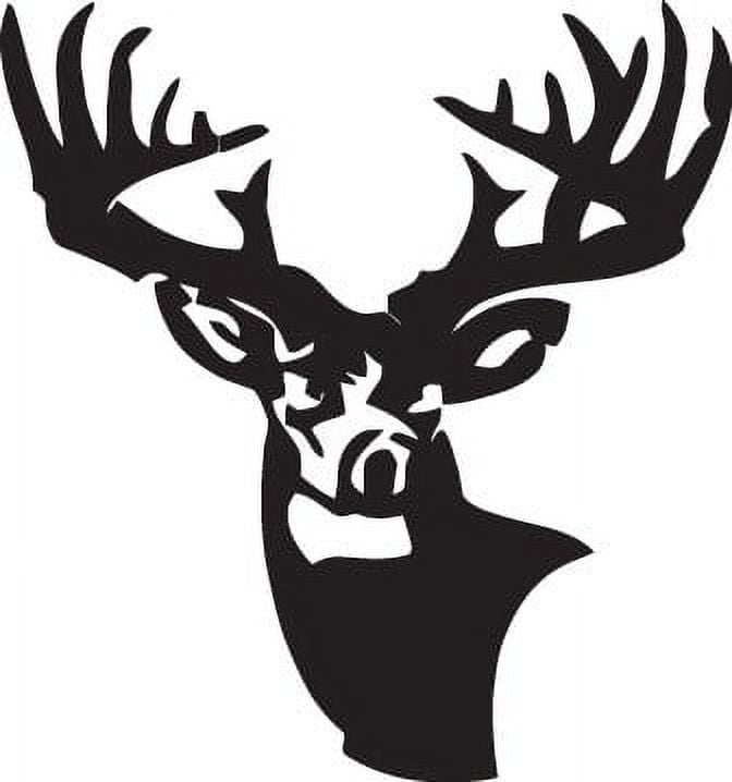 Wall Decal Deer Head Animal Buck Horns Camping Deer Predator Doe ...