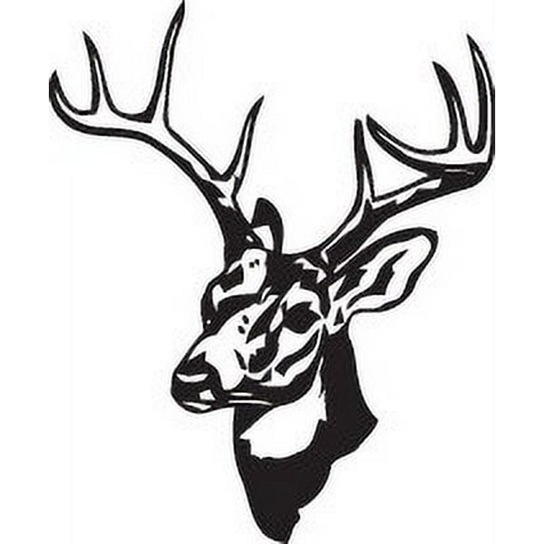 Camo Deer Skull Decals