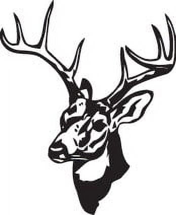 Wall Decal Deer Head Animal Buck Horns Camping Deer Predator Doe ...