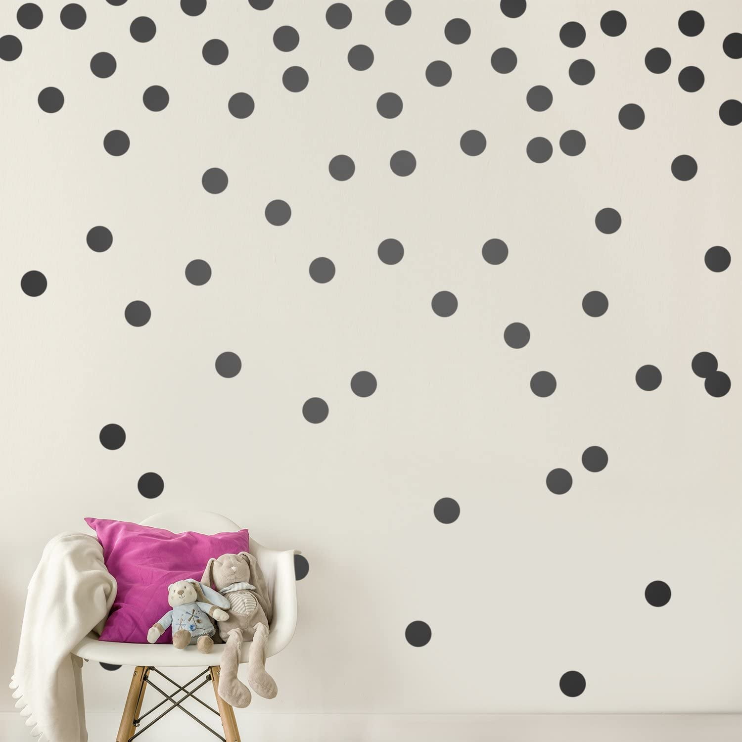 Wall Decal Dots (200 Decals) | Easy Peel & Stick + Safe on Walls Paint ...