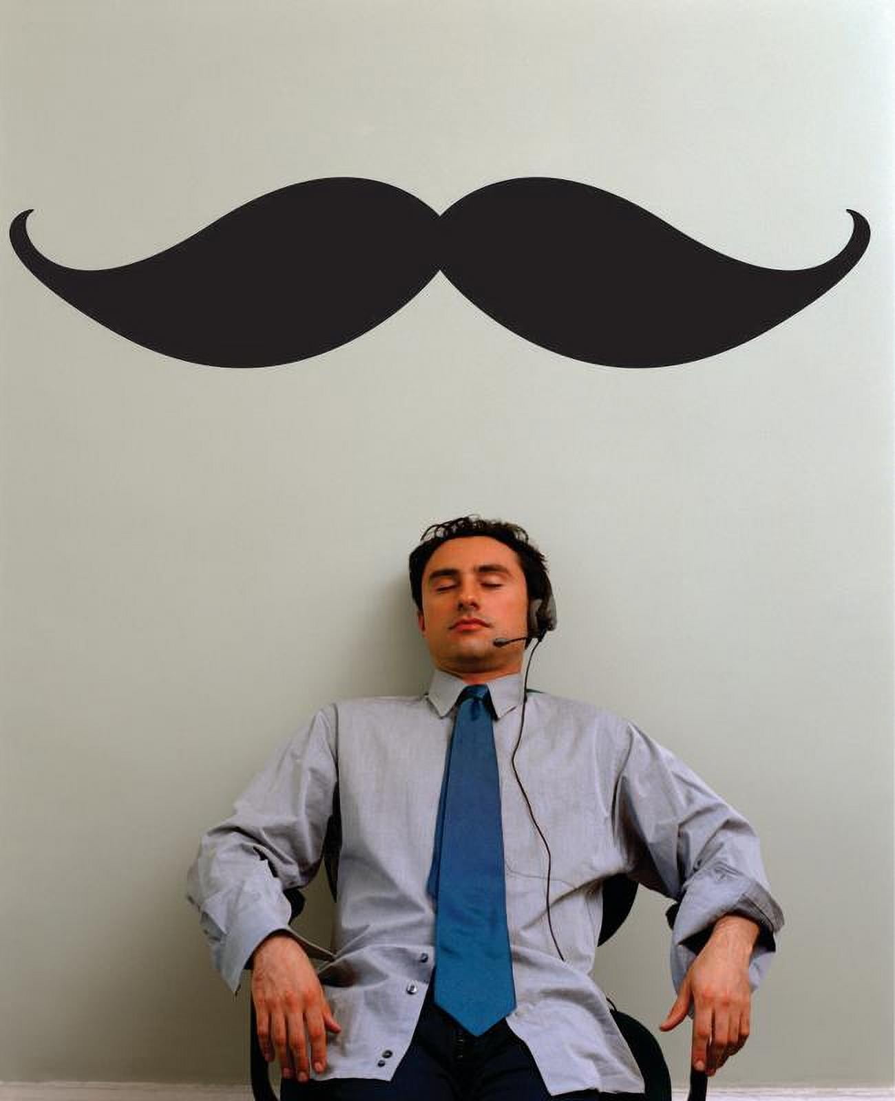 Wall Decal : Mustache Mens 12x18 Inches - Walmart.com