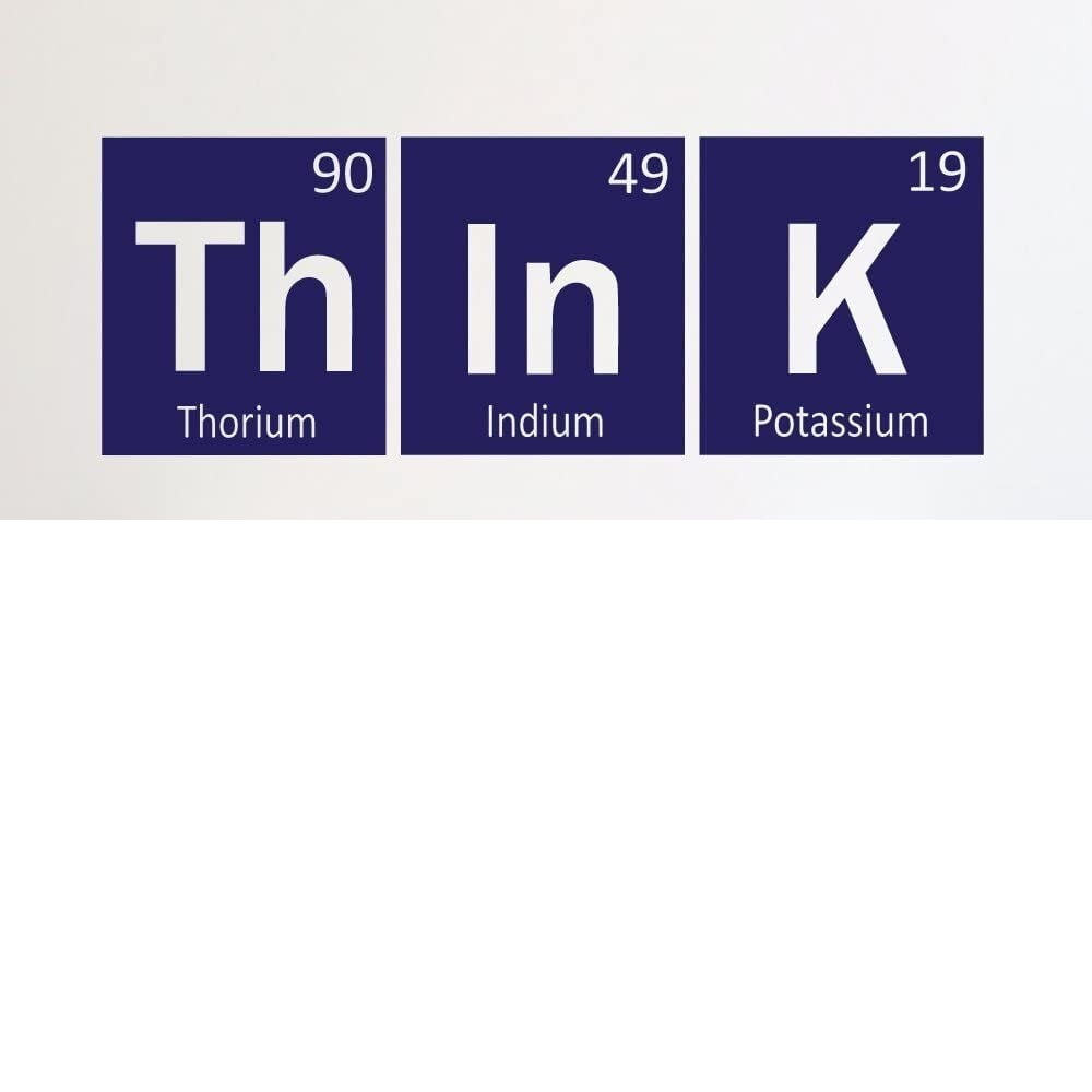 Wall Decal Periodic Table Decal Elements Vinyl Decal Science Decor For ...
