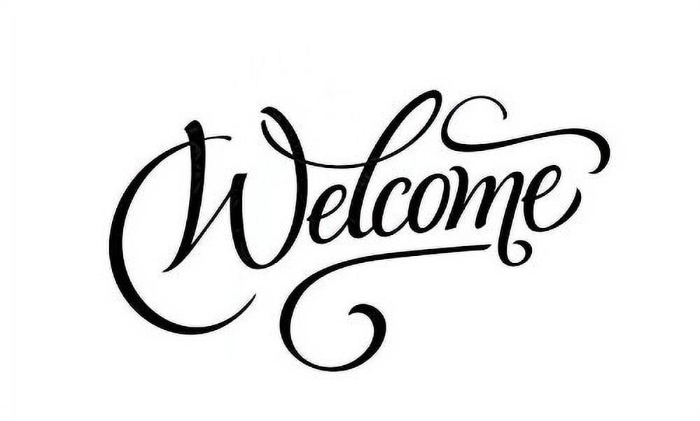 Wall Decal Welcome Modern Wall Words for Entryway Door Vinyl Decal ...