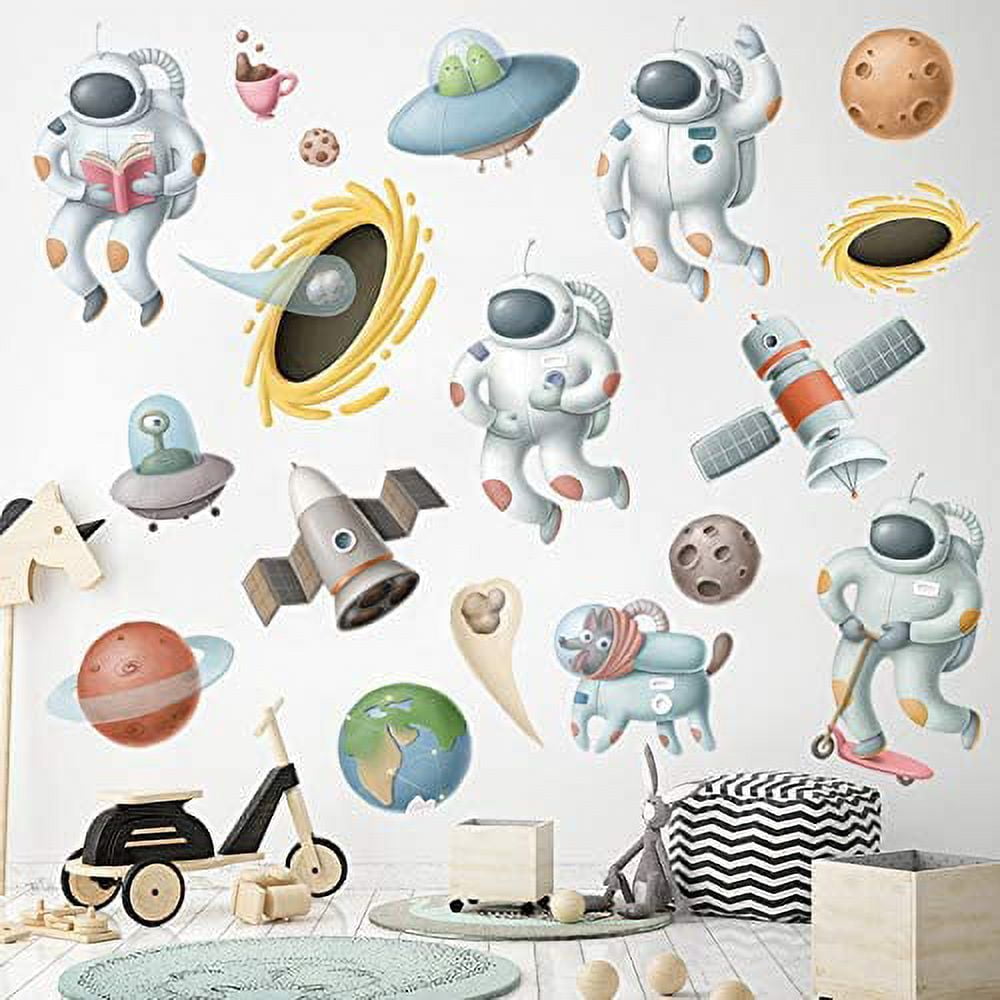 Wall Decals, Removable PVC Universe Space Wall Stickers for Bedroom ...