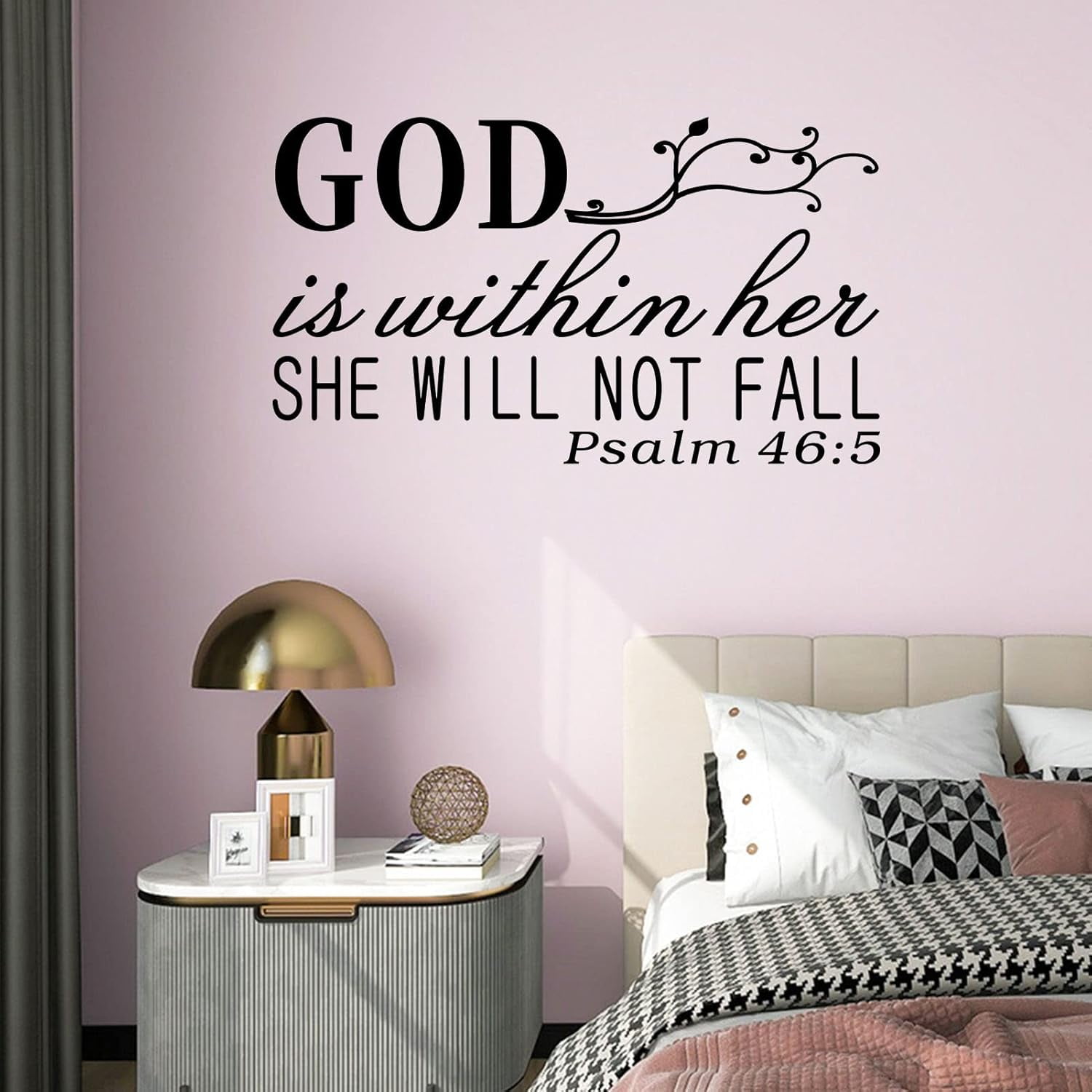 Wall Decals for Women, Wall Decals for Bedroom, God Quotes Bible Verse ...