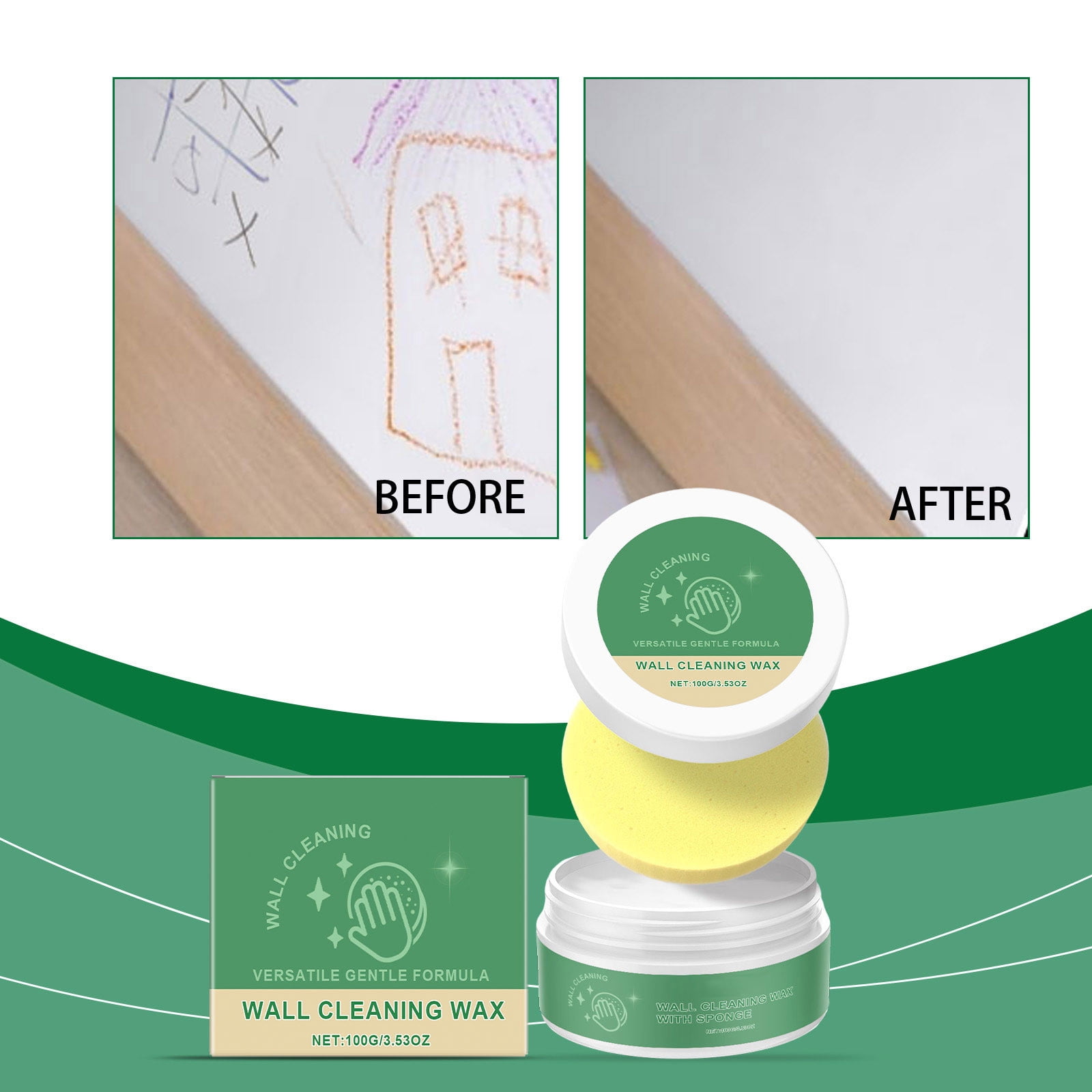 Wall Decontamination Paste, Protective Clean Coating, Non-Toxic Formula ...