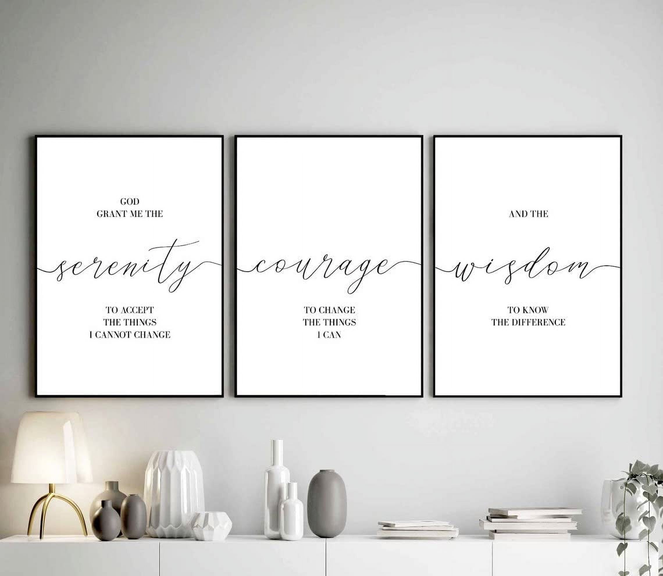 Wall Decor 3 Pieces God Grant Me The Serenity Canvas Painting Prints ...