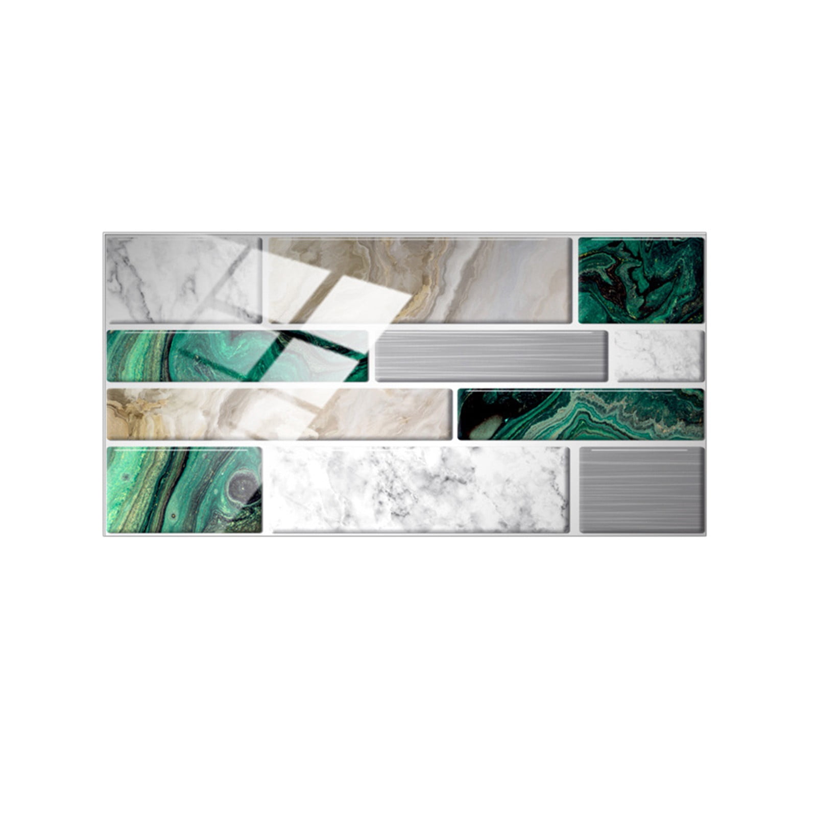 Wall Decor for Bathroom, Tyeign Decoration Adhesive Crystal Wall Tile ...