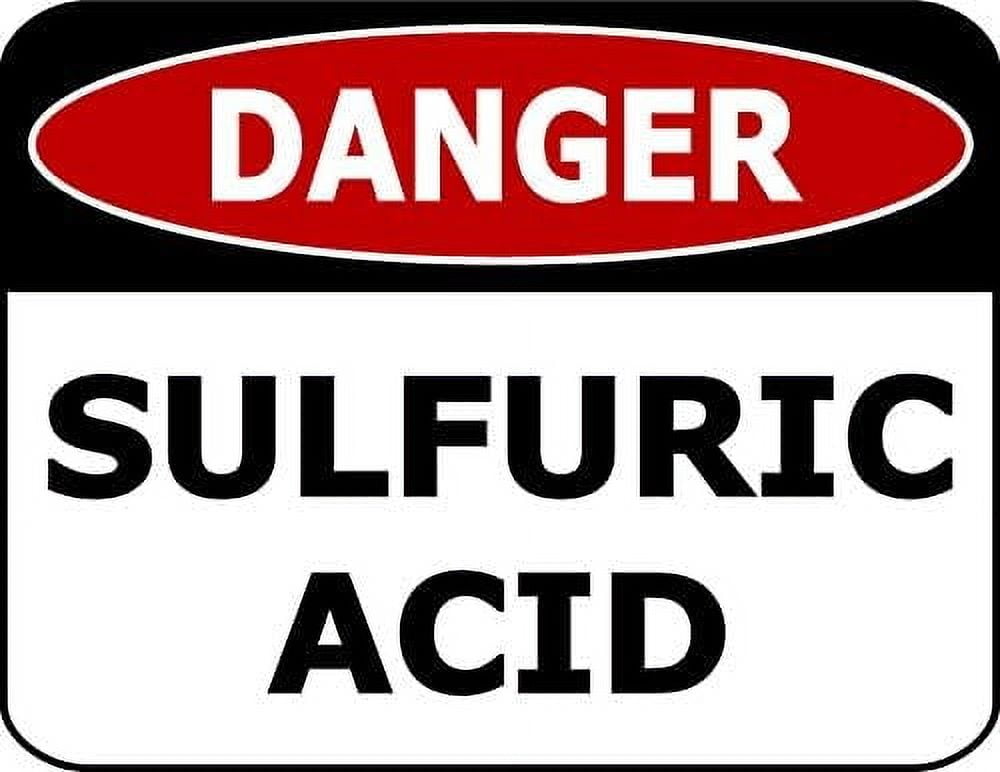 Wall Decor Danger Sulfuric Acid Sign Metal Tin Sign 12" x 8" - Walmart.com