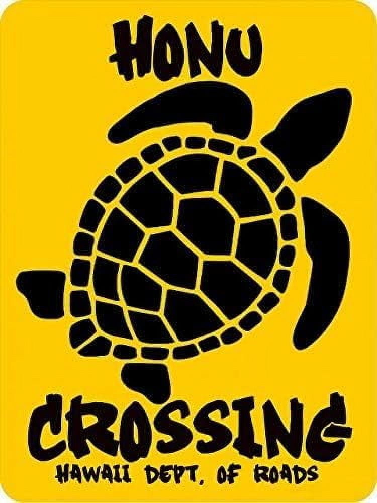 Wall Decor Decoration Sign Sea Turtle Honu Crossing Hawaii Metal Sign ...