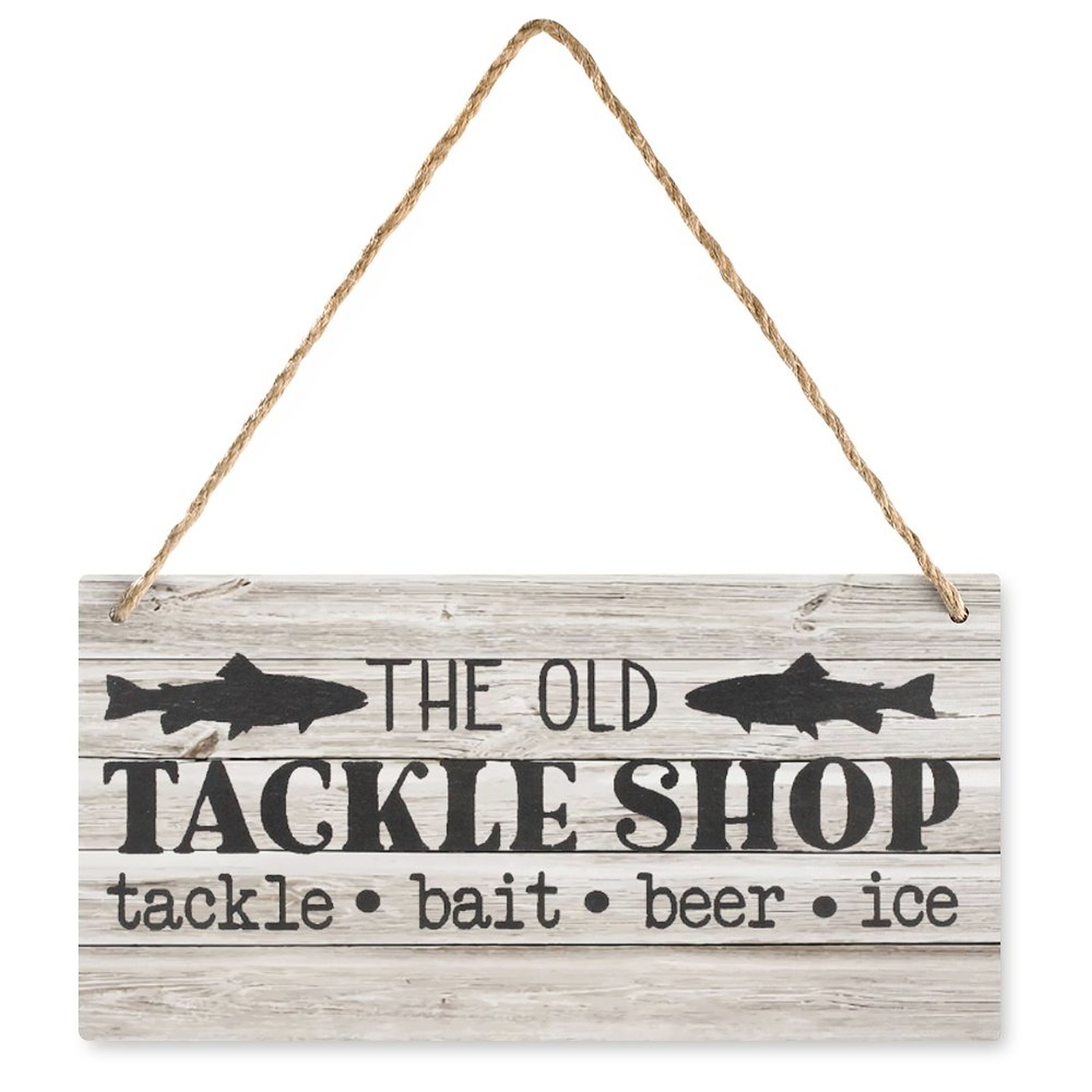 Wall Decor Fishing Tackle Shop Ornament Wooden Sign Lodge Camp Nature ...