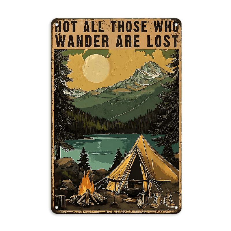Wall Decor For Home Bedroom Bar Country Garden Bathroom Decor Gifts, Camping Metal Tin Sign Not ...