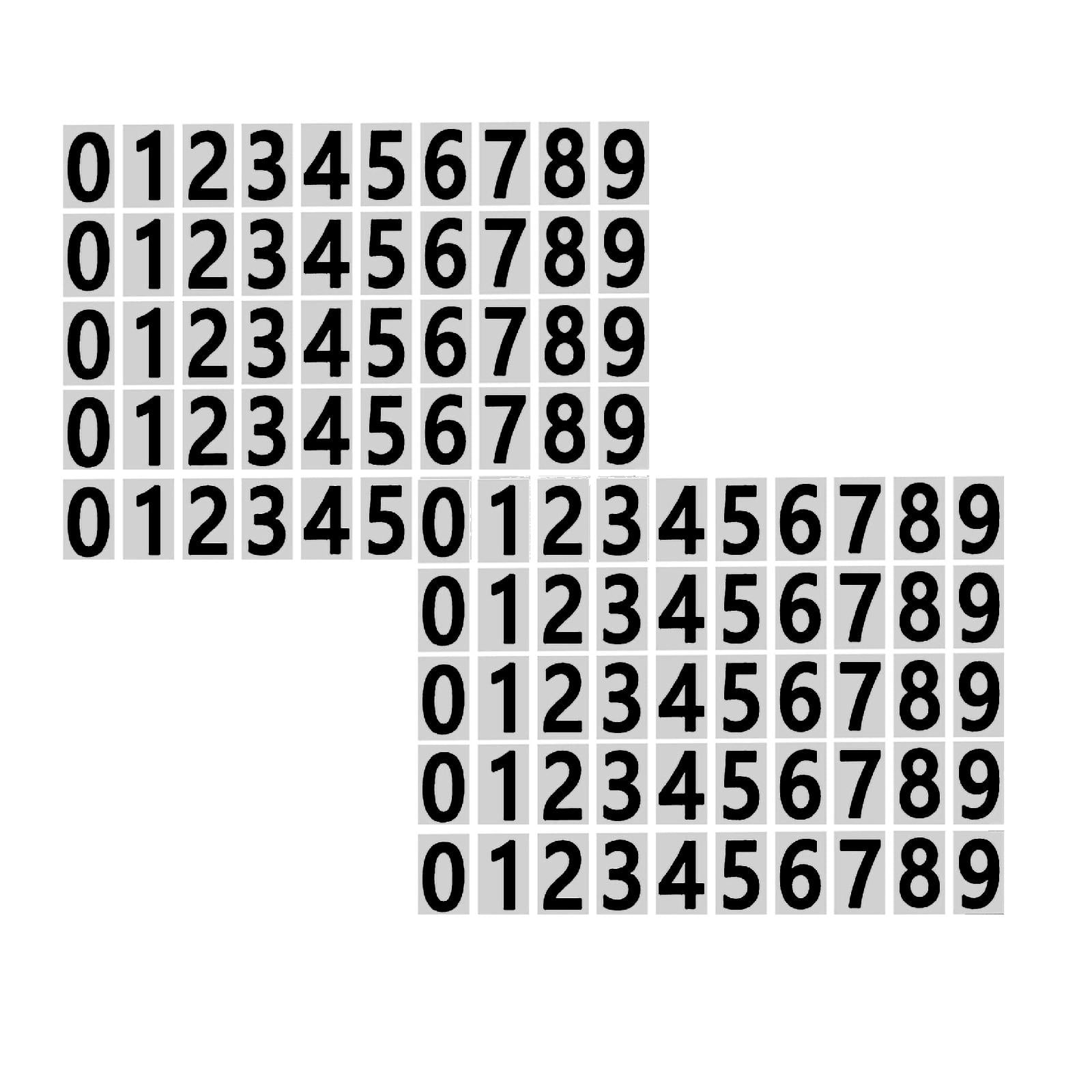Wall Decor Mailbox Numbers For Outside 5 Sets 0-9 Reflective Number ...